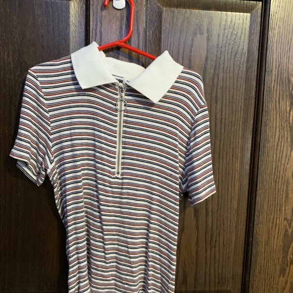 Garage | Tops | 3for25 Xsmall Garage Zipper Striped Shirt | Poshmark